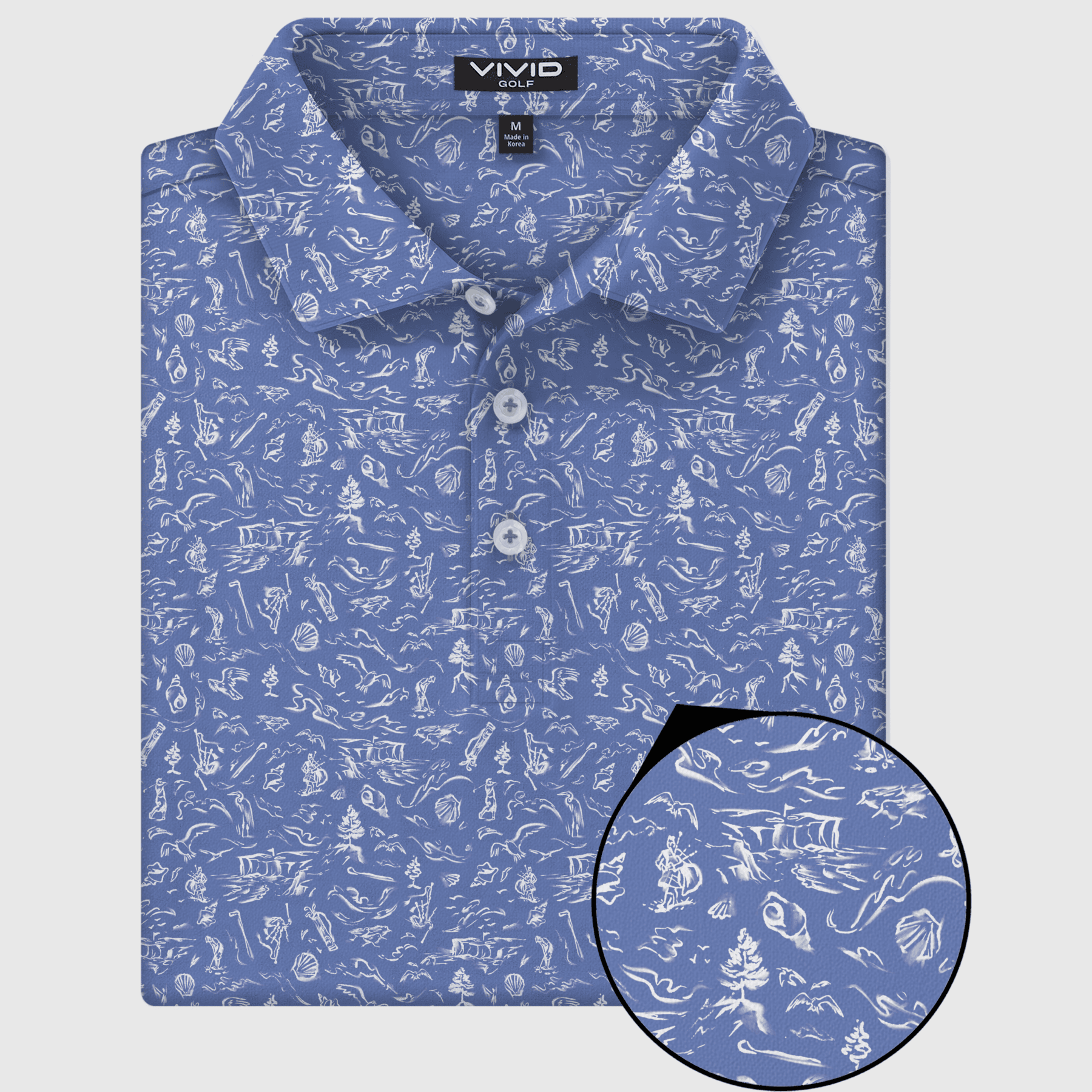 The Links Indigo Polo – Vivid Golf